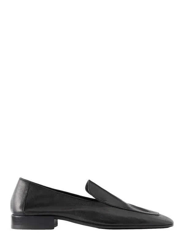 Dries Van Noten Leather Loafers - Black