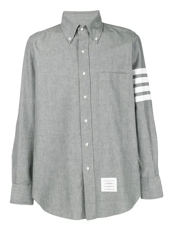 Thom Browne Grey Shirts - Gray