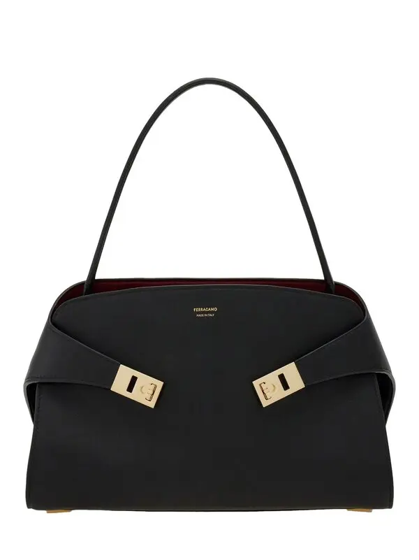 FERRAGAMO Soft Leather Shoulder Bag - Multicolor