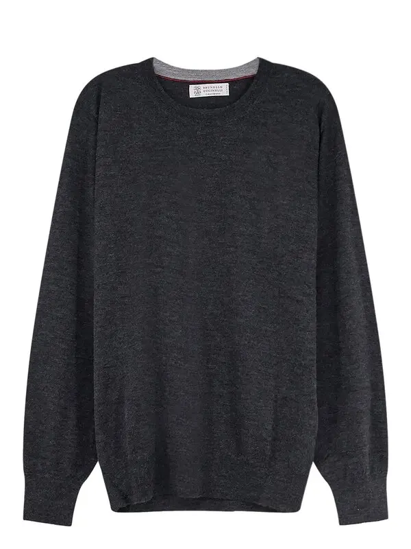 Brunello Cucinelli Cashmere And Silk Crew Neck Sweater - Multicolor