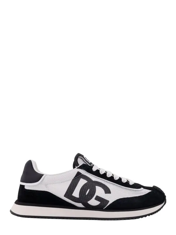 Dolce & Gabbana Dg Cushion Sneakers In Nylon And Suede - Multicolor