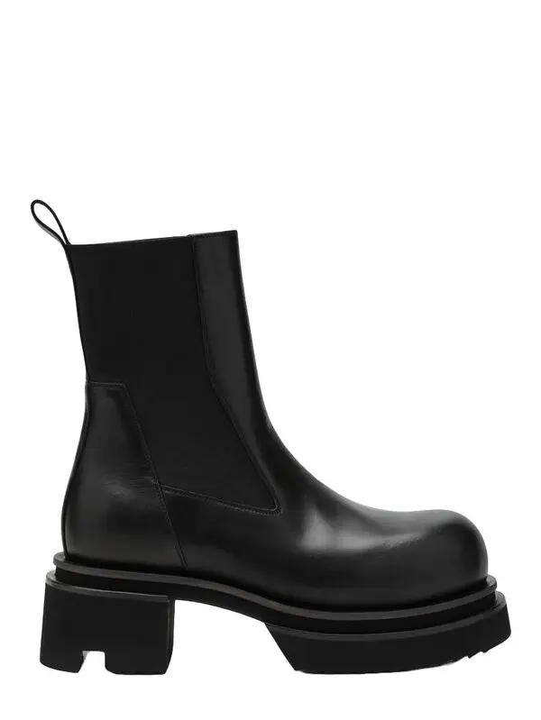 Rick Owens Bogun Leather Chelsea Boots - Black