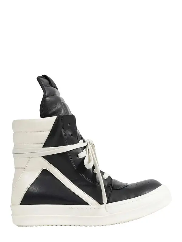 Rick Owens Geobasket High-top Leather Sneakers - Multicolor