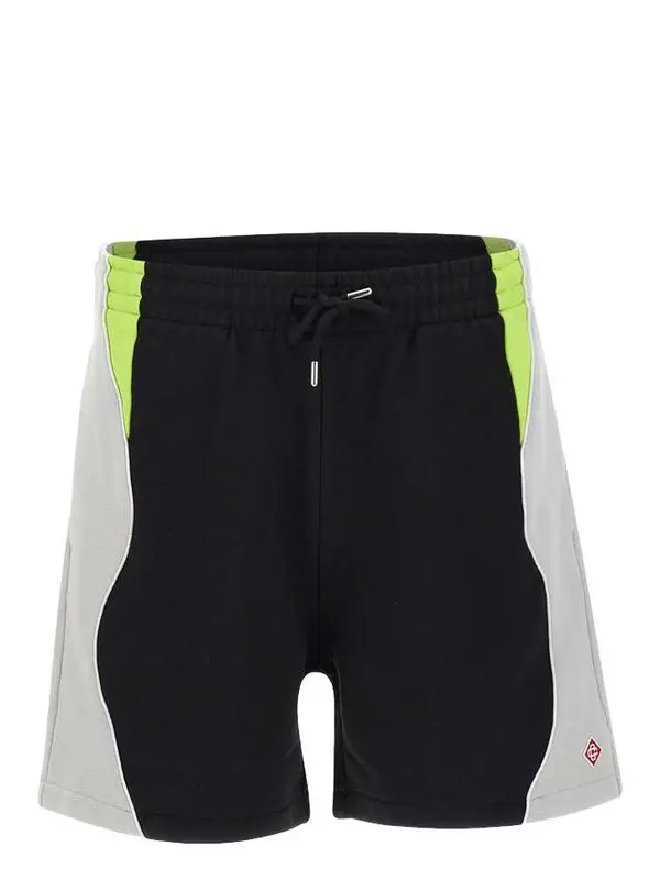 Casablanca Track Shorts With Logo Patch - Black