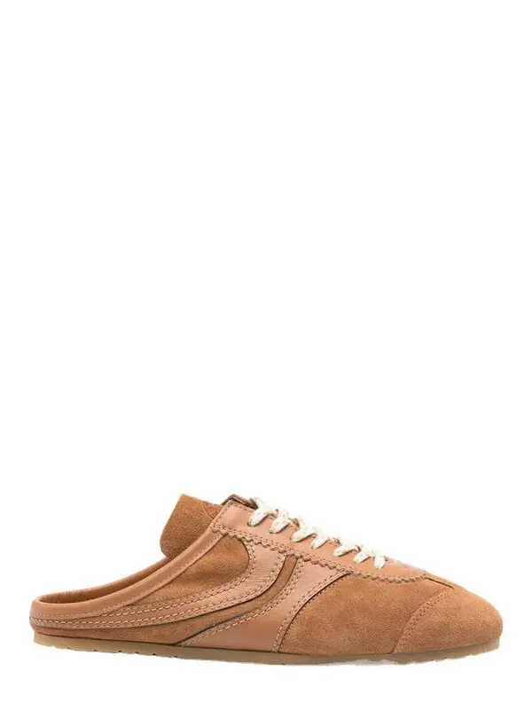 Dries Van Noten Suede Paneled Loafers - Brown