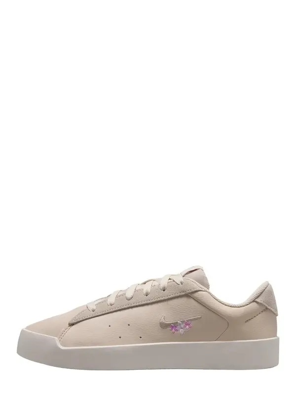 Nike Court Heritage Se "stitched Floral" Low Top Sneakers - Brown