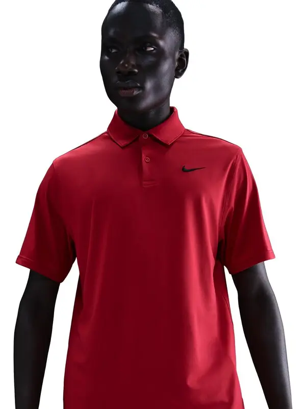 Nike Velocity Dri-fit Chest Logo Golf Polo - Red