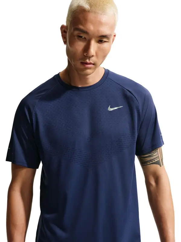 Nike Dri-fit Adv Stride Short-sleeve Running Top - Blue