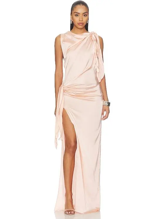 VAILLANT Opera Maxi Dress - Peach