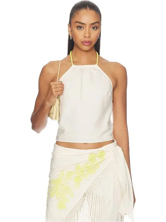 Amanda Uprichard Eirlys Top - Neutral