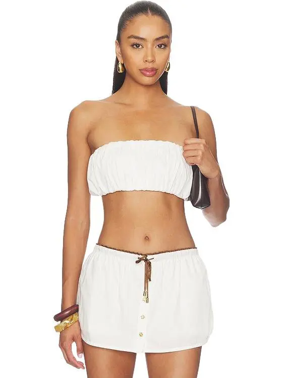 CIN CIN Souffle Bandeau Top - White