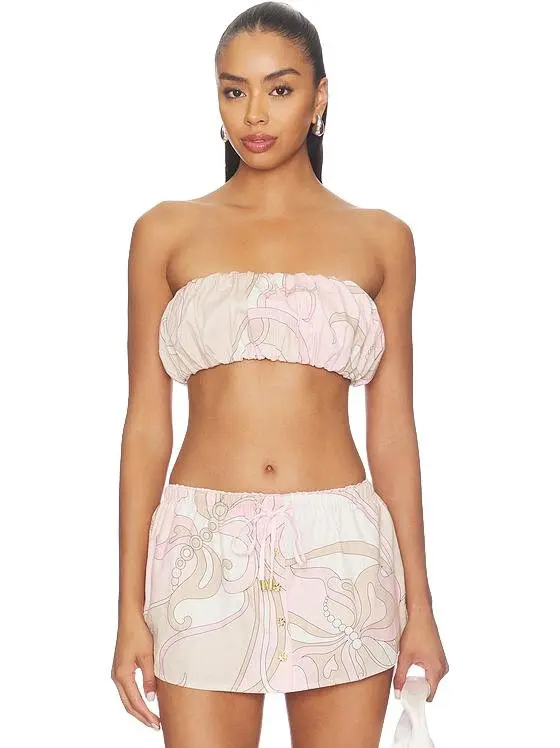 CIN CIN Souffle Bandeau Top - Pink