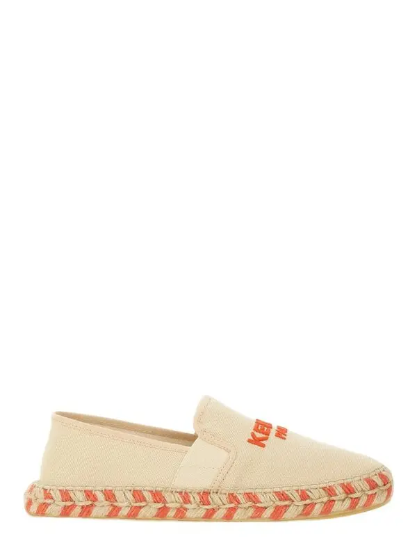 Kenzo Espadrille With Logo - Cream