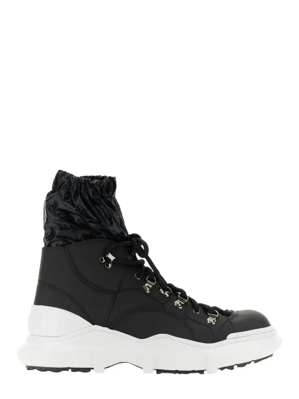 Dolce & Gabbana Polyester Lace-up Boots - Black