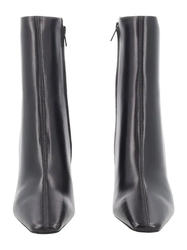 Saint Laurent Lamb Leather Ankle Boots - Black