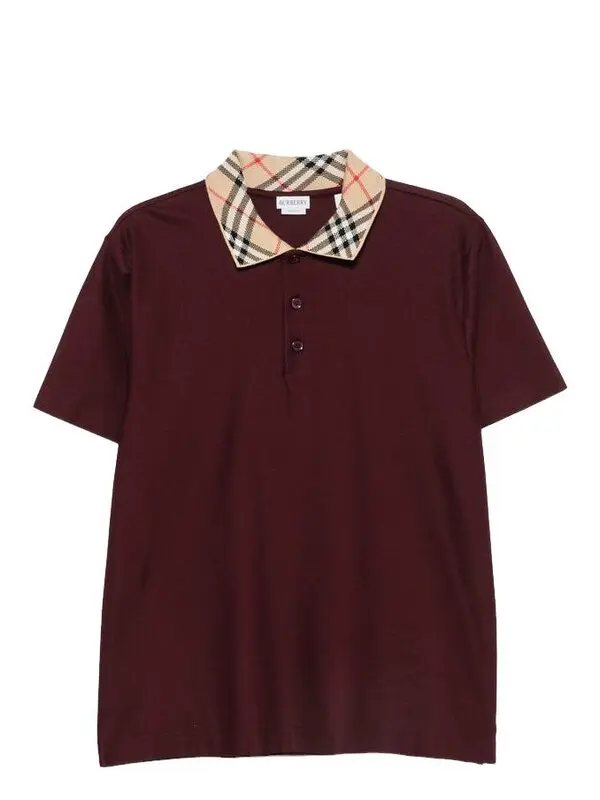 Burberry Polo Shirts - Red