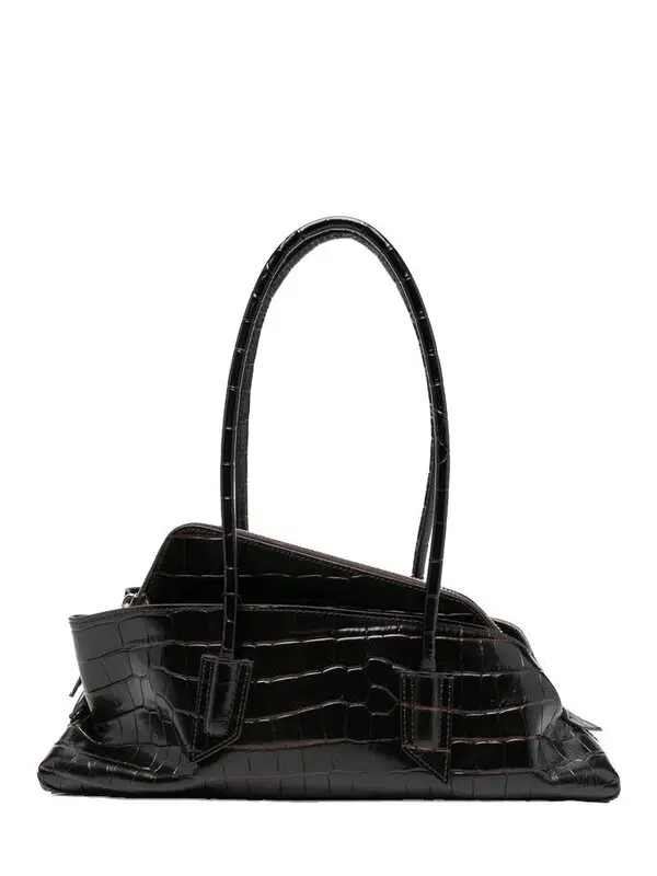 Attico Croc Effect Leather Handbag - Multicolor