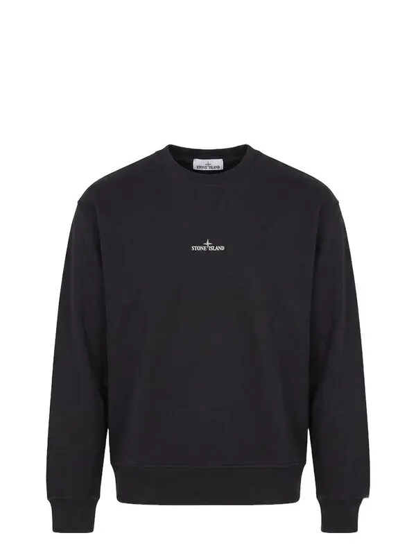Stone Island Crew Neck Sweatshirt - Black