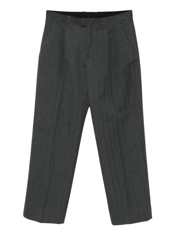 Our Legacy Grey Pinstripe Tailored Trousers - Gray