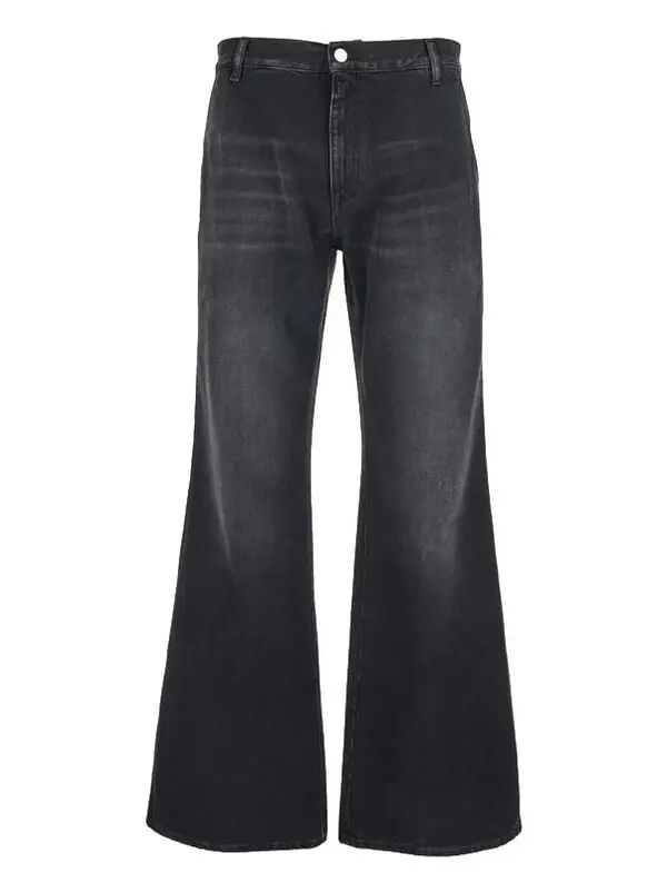 Amiri Denim Wide-leg Jeans - Black
