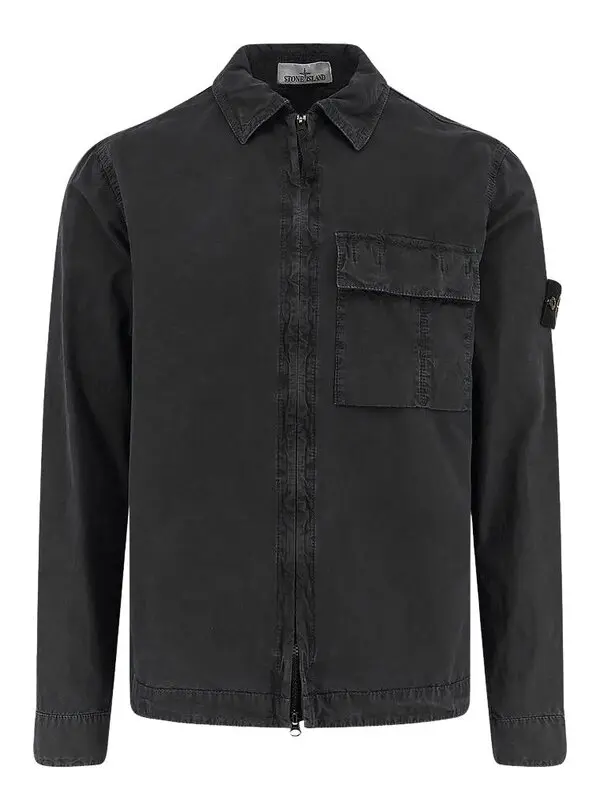 Stone Island Grey Shirts Shirt Jackets - Gray