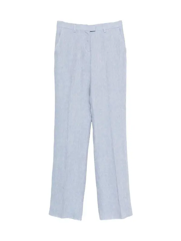 Etro Tailored Linen Trousers - Blue