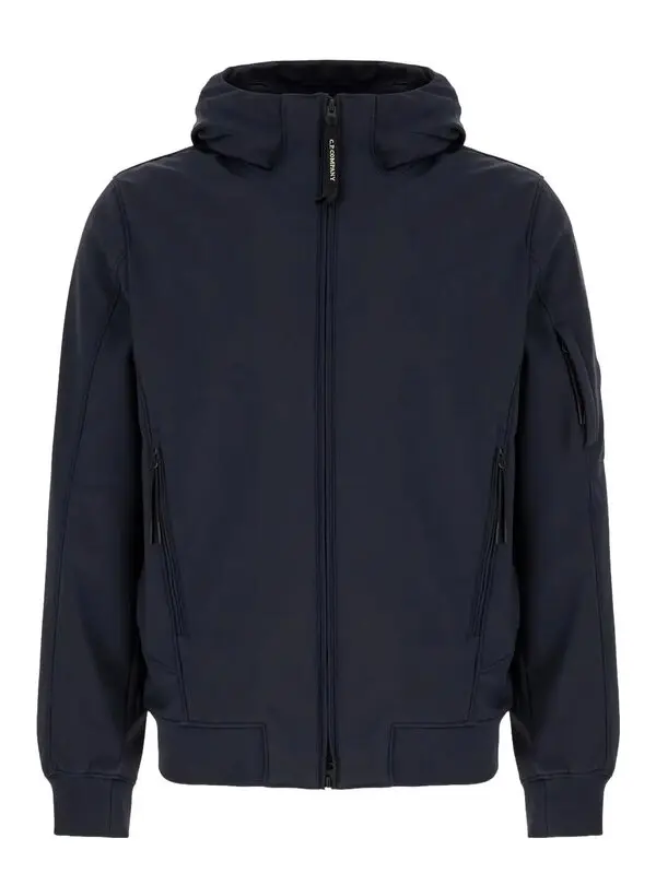 C.P. COMPANY Hooded Zip-up Jacket - Blue