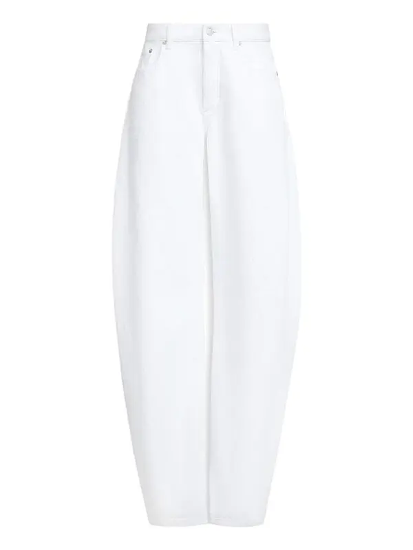 Alaïa Round Cotton Pants - White