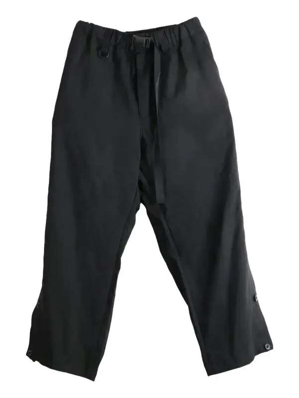 Y3 Belted Wide Leg Trousers - Black