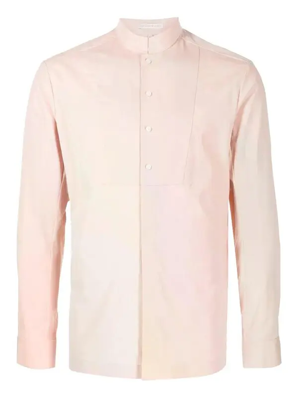 Shiatzy Chen Mandarin-collar Fitted Shirt - Pink