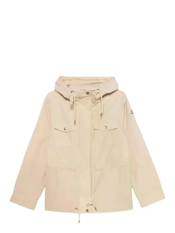 Moncler Serin Drawstring Hooded Jacket - Neutrals