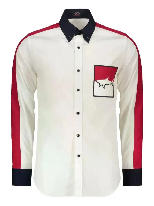 Paul & Shark Long-sleeved Cotton Shirt - White