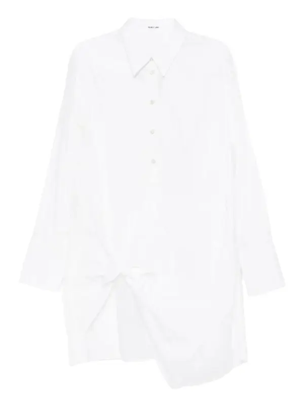 Helmut Lang Asymmetric Shirt Dress - White
