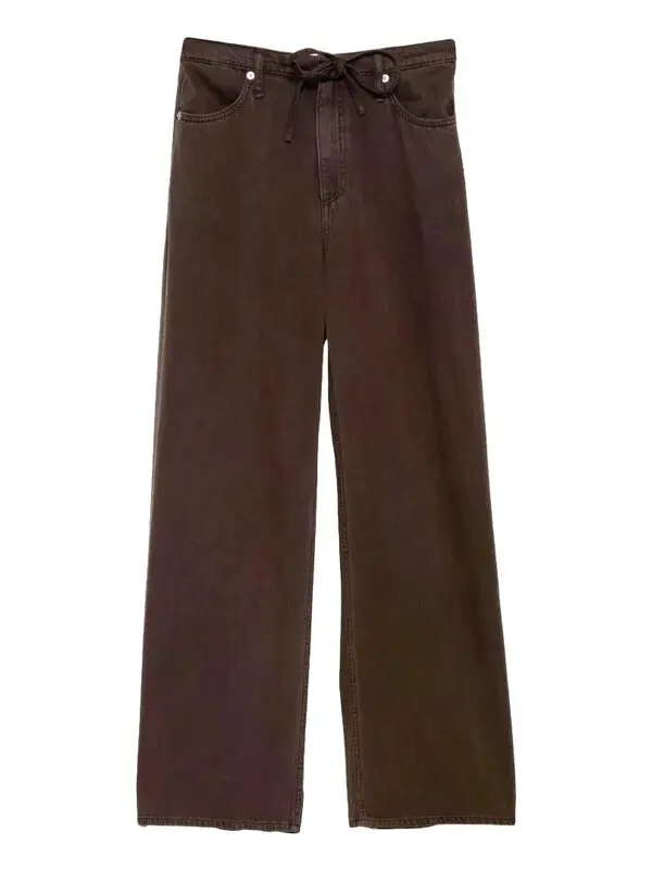 Rag & Bone Phoebe Wide Leg Jeans - Brown