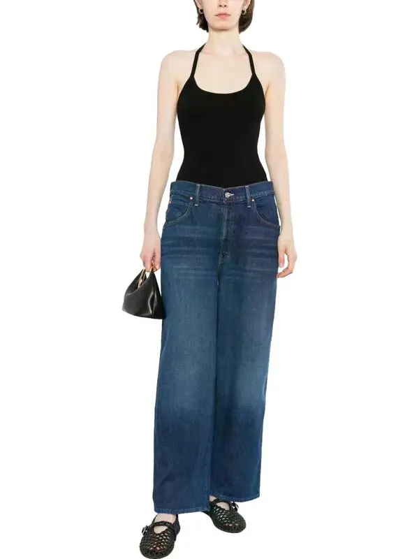 MOTHER Classic Five Pockets Wide-leg Jeans - Blue