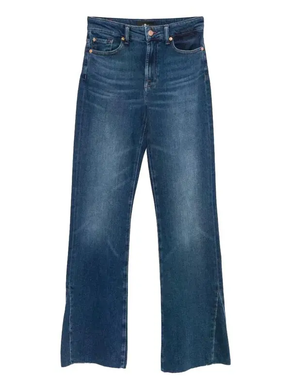 SEVEN Flared Jeans With Faded Effect - Blue