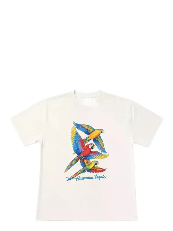 MELT Parrot-print T-shirt - Neutrals