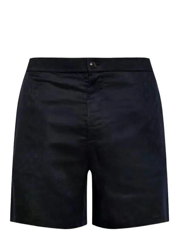 Emporio Armani Monogram Shorts - Blue