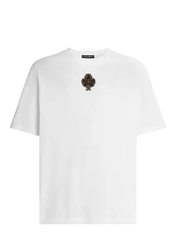 Dolce & Gabbana Cotton T-shirt With Patch - White