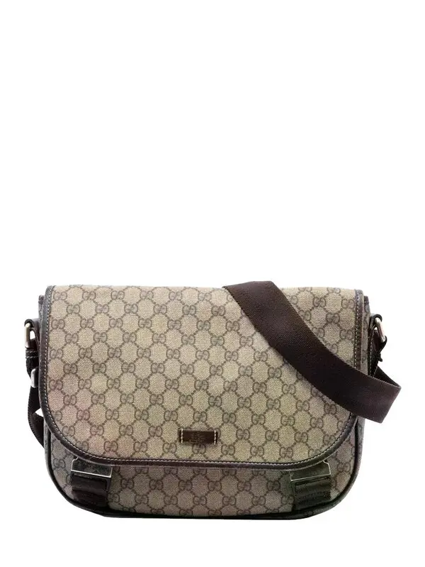 Gucci Gg Supreme Crossbody Bag - Neutrals