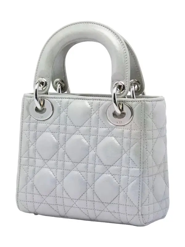 Dior Mini Lady Satchel - Silver