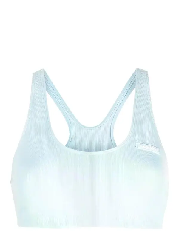 SPORTY & RICH Ribbed Racerback Tank Top - Blue