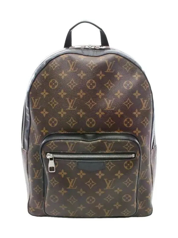 LOUIS VUITTON Monogram Macassar Josh Backpack - Brown
