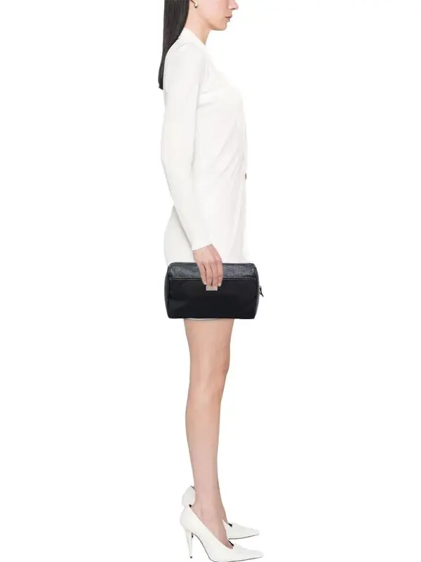 Gucci Trimmed Nylon Clutch Bag - Black