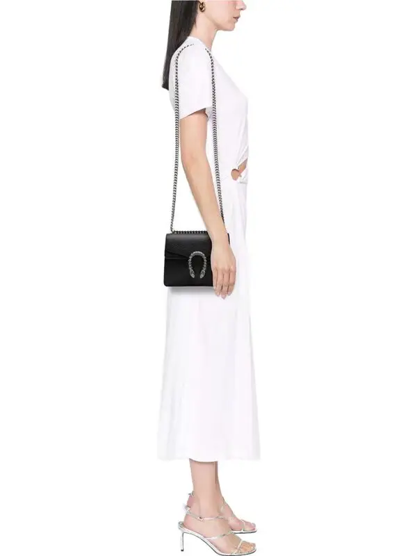 Gucci Dionysus Small Calfskin Crossbody Bag - Black