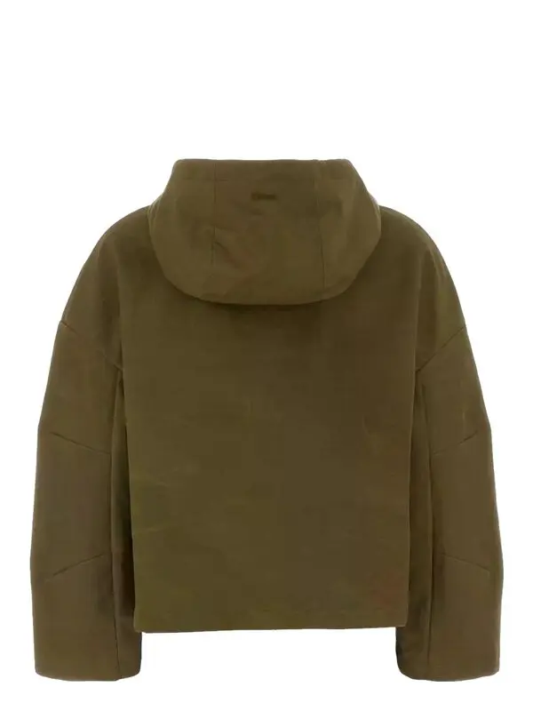 Herno Oversized Hooded Jacket With Flap Pockets - Green