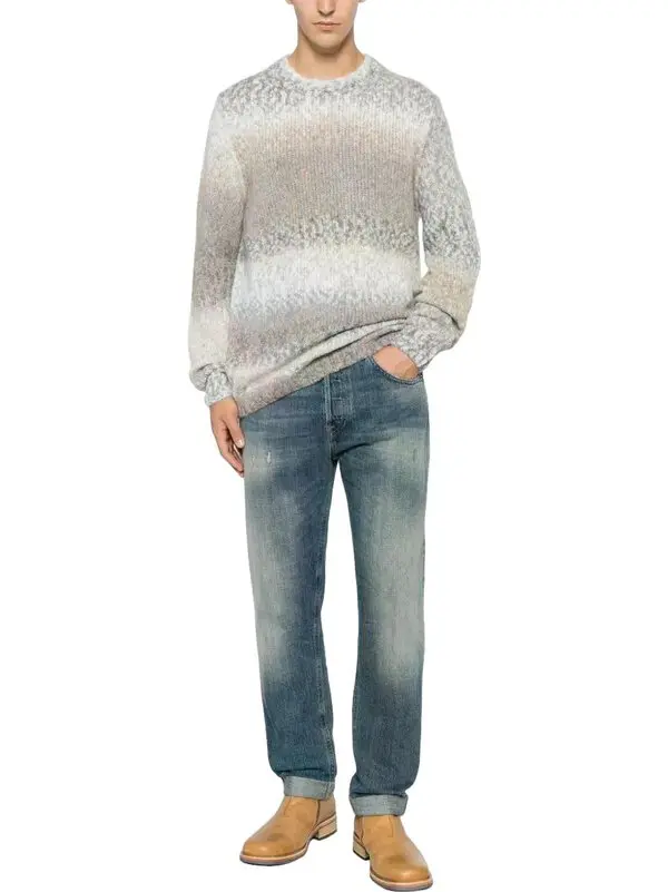 DONDUP Chunky-knit Gradient Effect Sweater - Grey