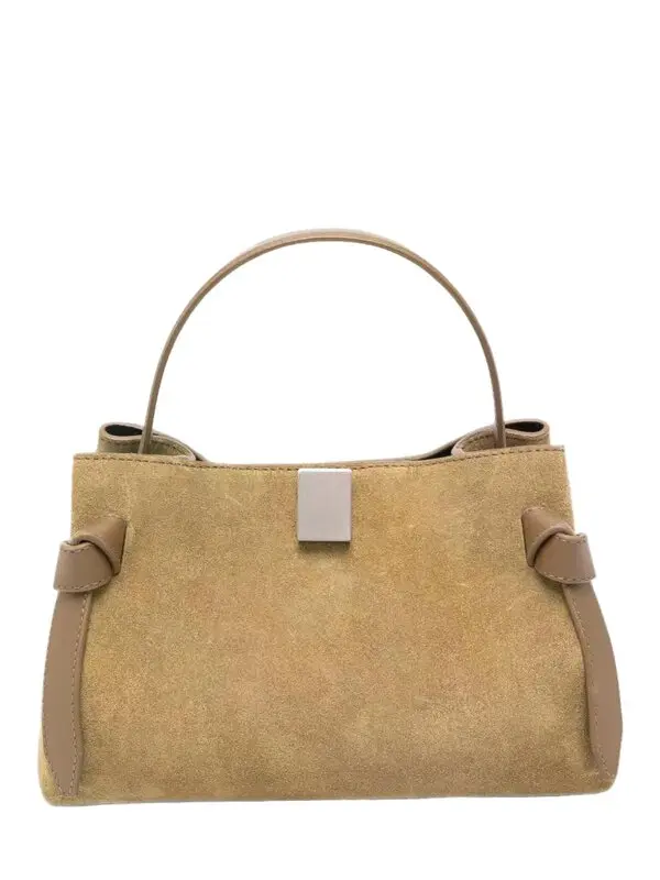 Yuzefi Mini Gyoza Tote Bag With Knot Detail - Green