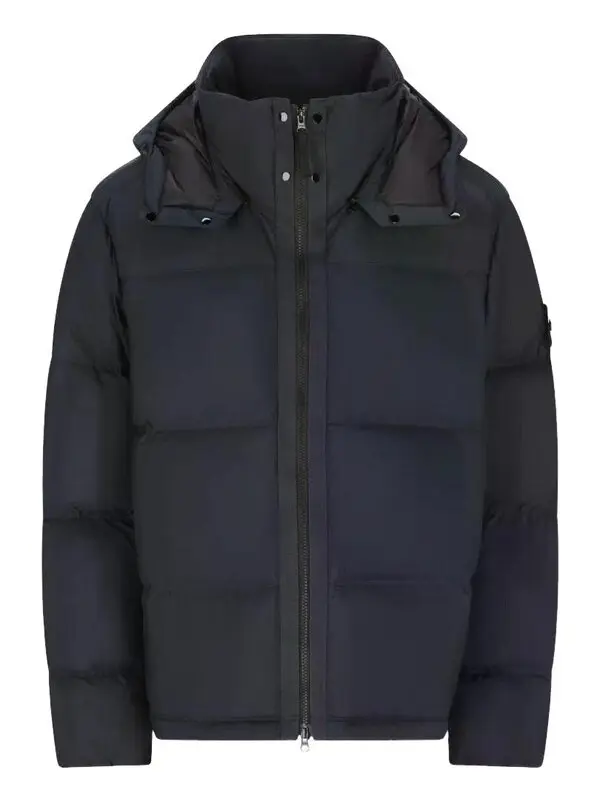 Stone Island Padded Ripstop Coat - Blue