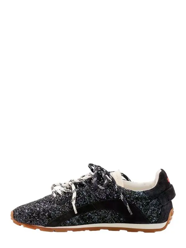 Dsquared2 Glitter Embellished Lace-up Sneakers - Blue